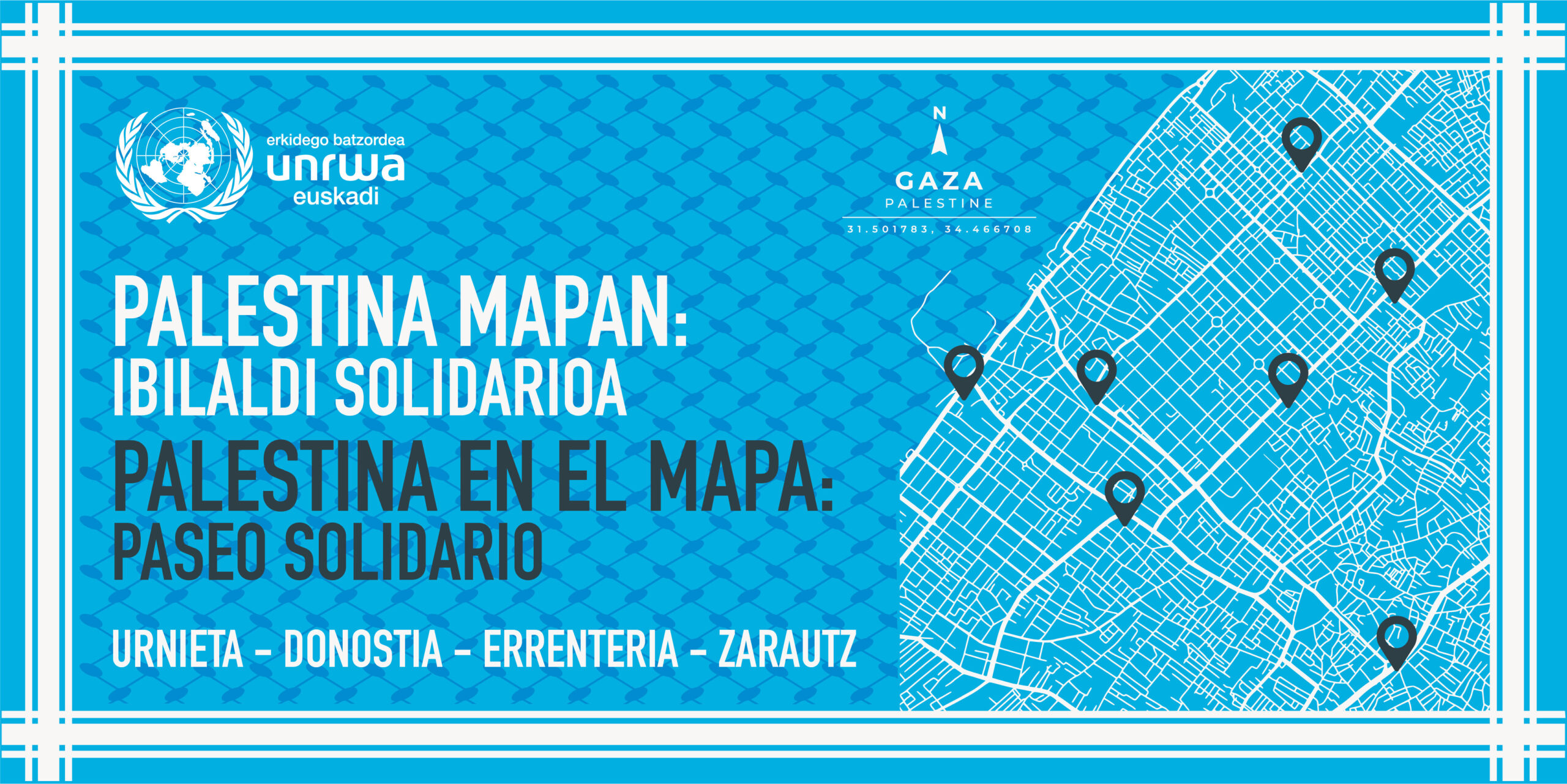 PALESTINA EN EL MAPA: PASEO SOLIDARIO - UNRWA España